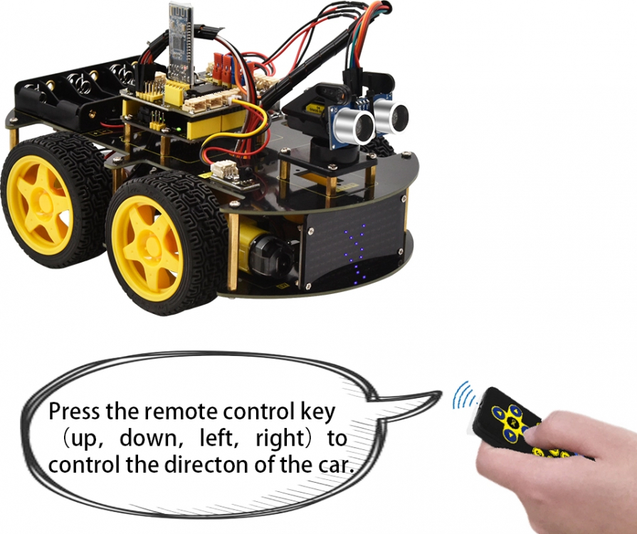 Robot Mini tank V2 Ardruinos programabil | robo1